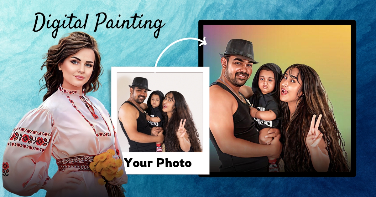 Digital Painting With Frame - iloveframe.com